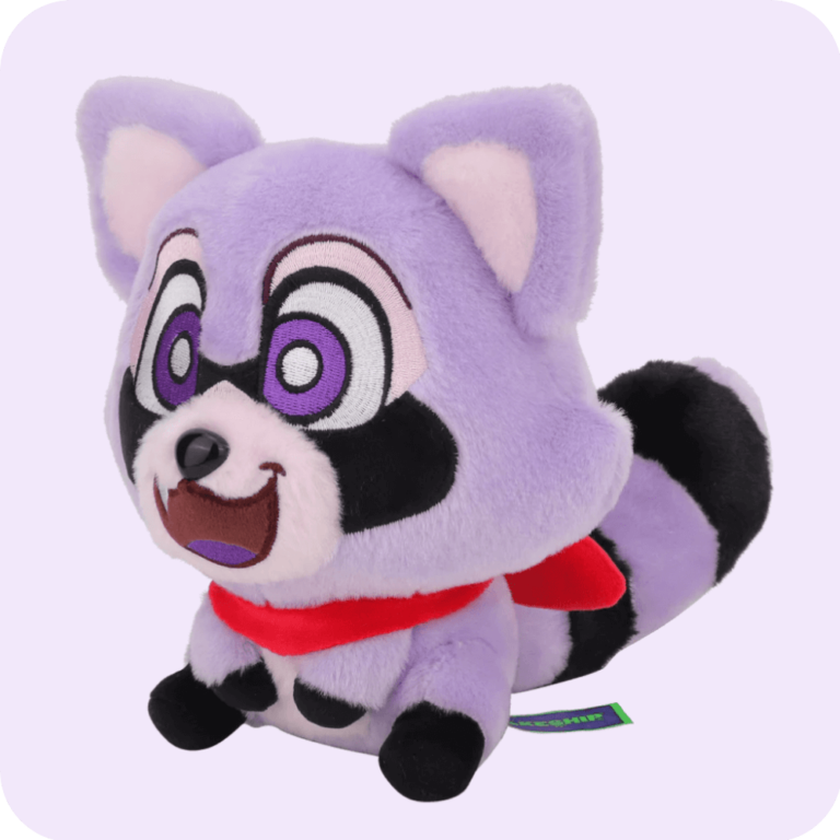Rambley the Raccoon Plush - Sitting | Indigo Park Plush